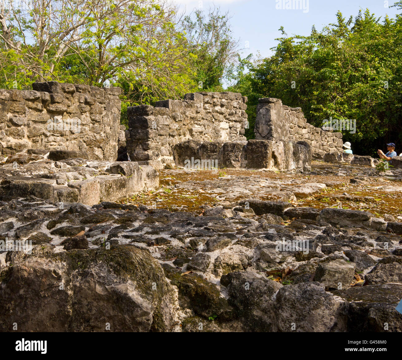 Inca ruins on Cozamel mexico Stock Photo - Alamy