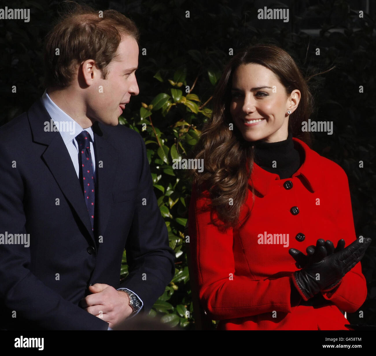 Prince William and Kate Middleton during a visit to the University of ...