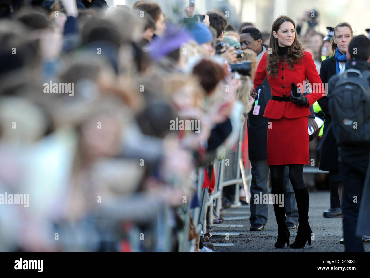 Prince William and Kate Middleton visit St Andrews Stock Photo - Alamy