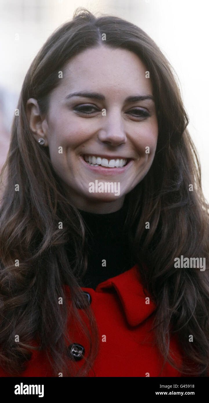 Kate Middleton during a visit to the University of St Andrews, where ...