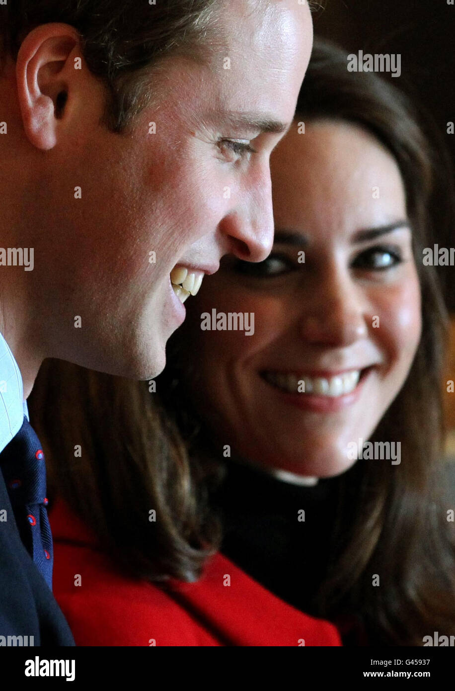 Prince William and Kate Middleton visit St Andrews Stock Photo - Alamy