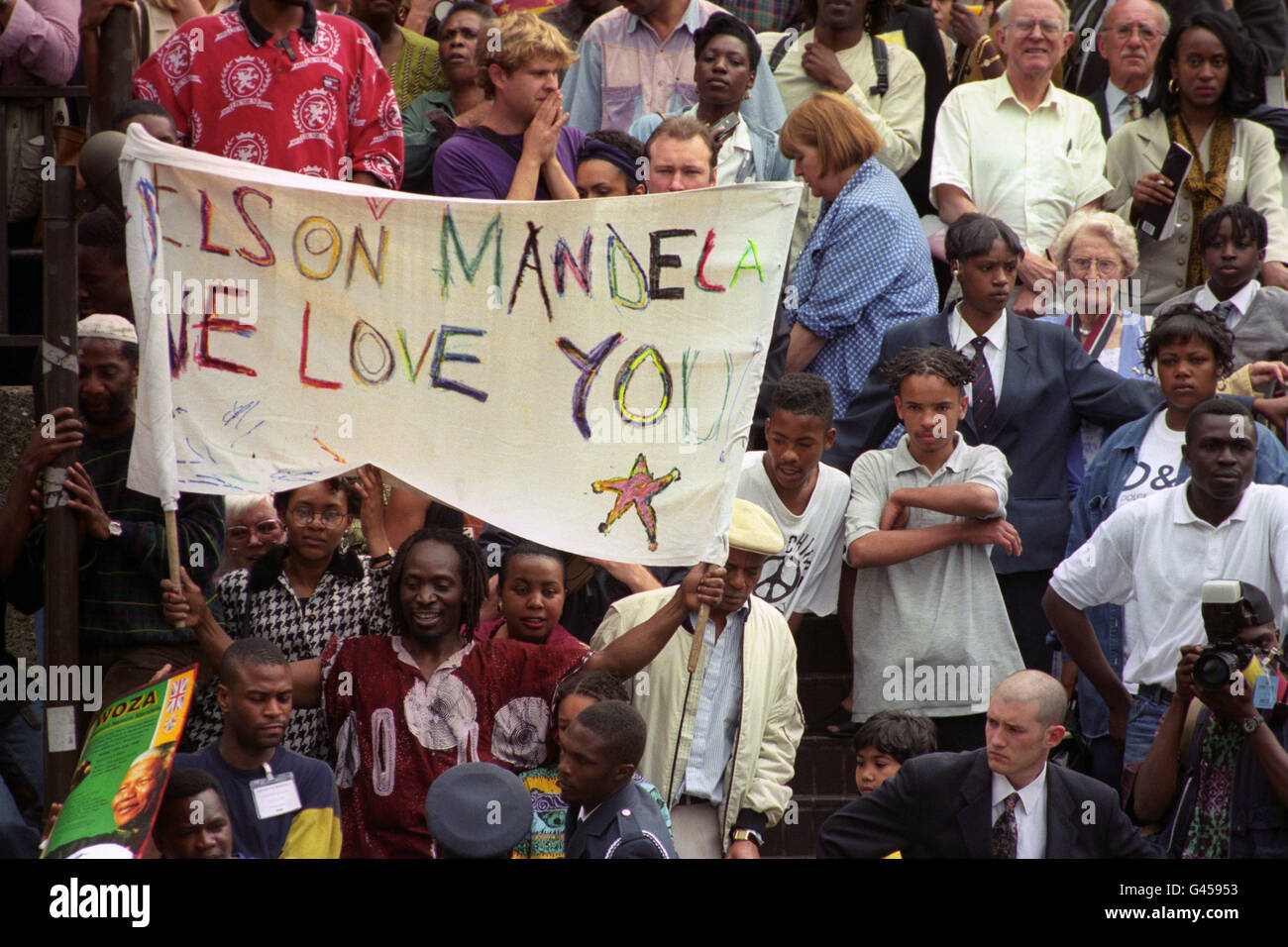 Mandela brixton banner hi-res stock photography and images - Alamy