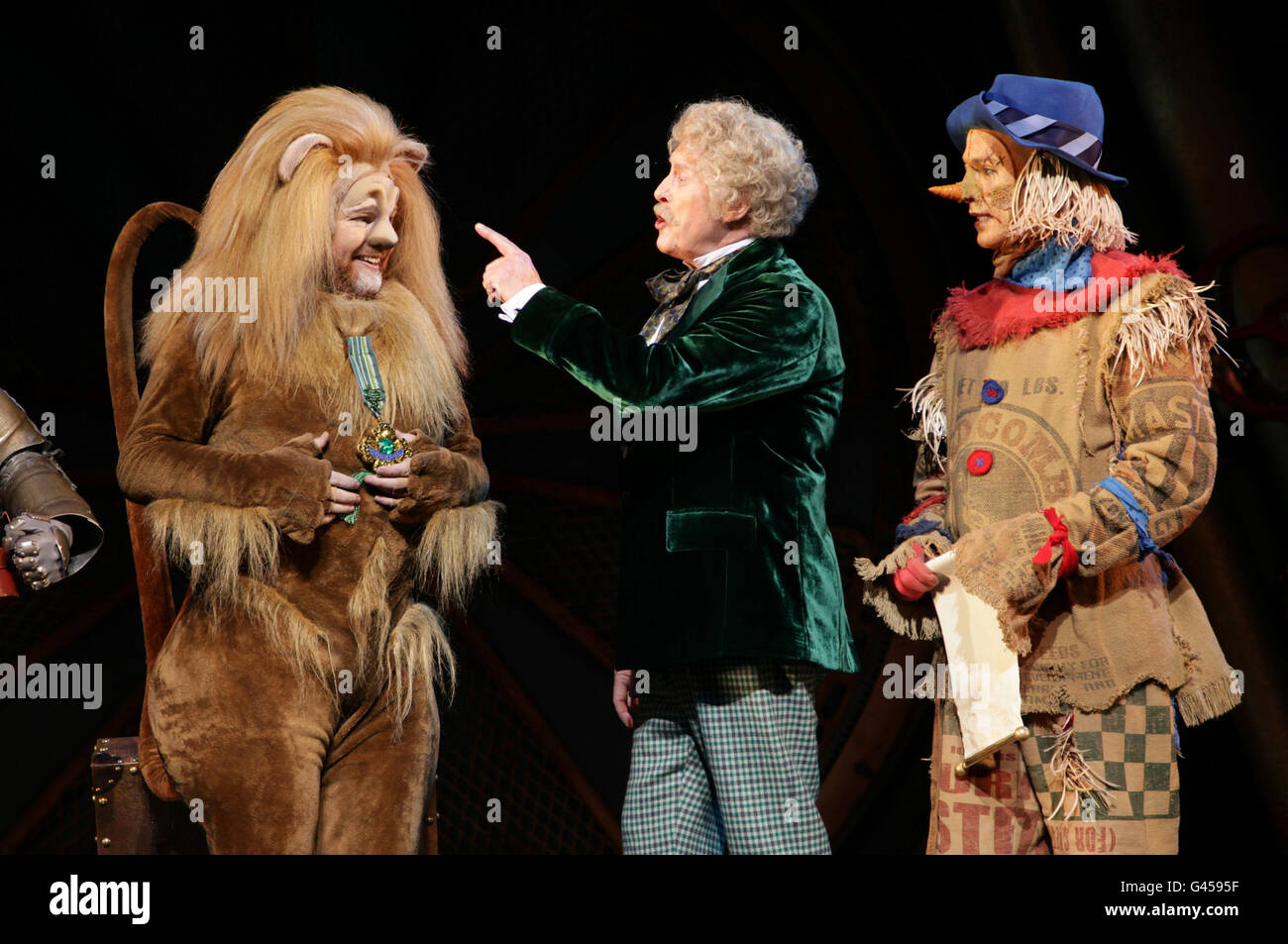 Cast members (left - right) David Ganly, Michael Crawford and Paul ...