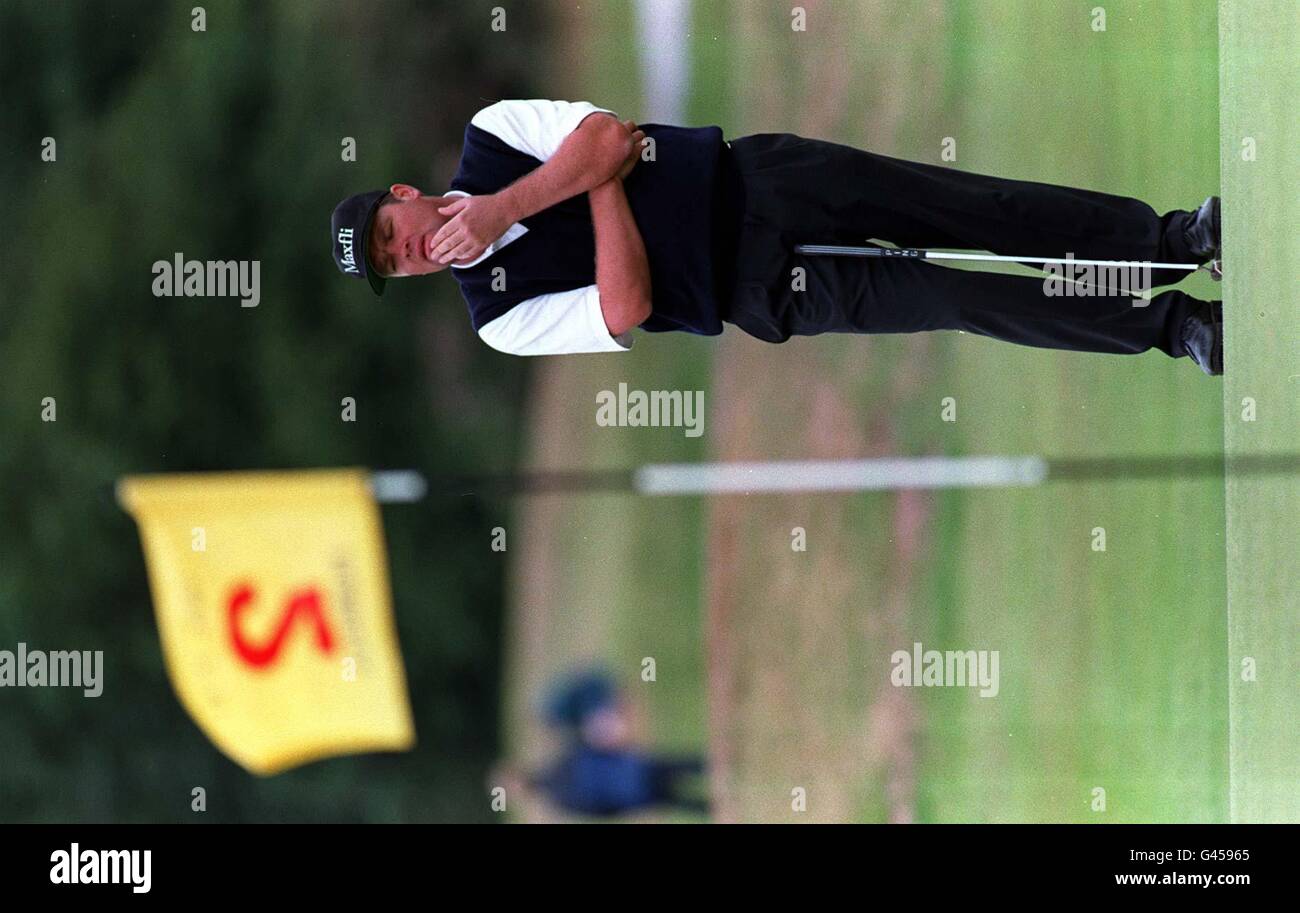 Briton Steve Richardson, in a pensive mood at the 2nd green of the ...