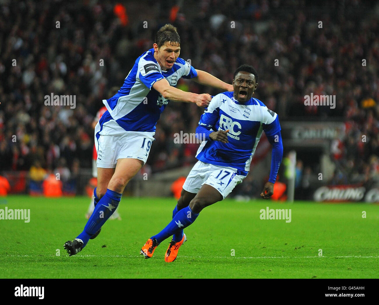 Birmingham citys obafemi martins winner carling cup final wembley ...