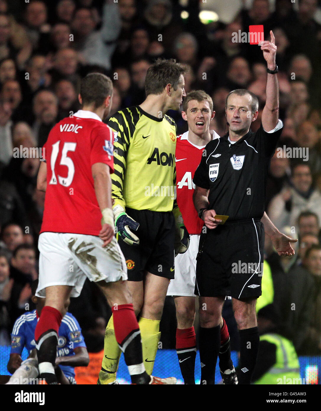 Sport football foul red card hi-res stock photography and images - Alamy