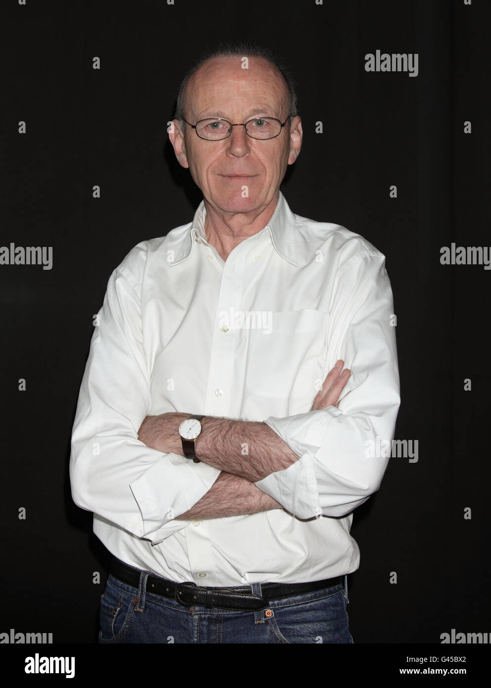 Artist Anthony McCall during the unveiling of a six-foot model of his ...