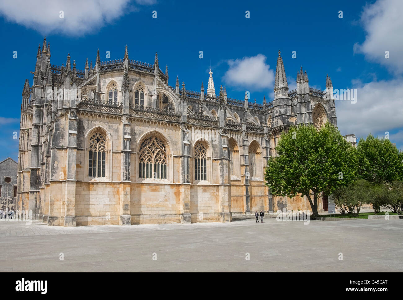 Gothic exterior of Batalha Monastery (Mosteiro da Batalha), a UNESCO ...