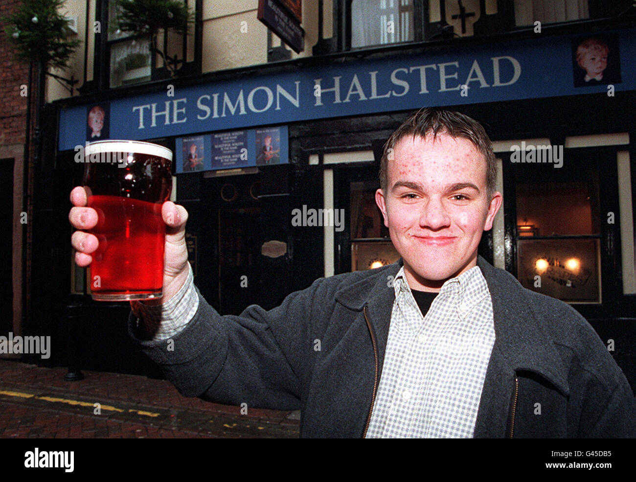 Cheers as student Simon Halstead has a pub named after him for two ...