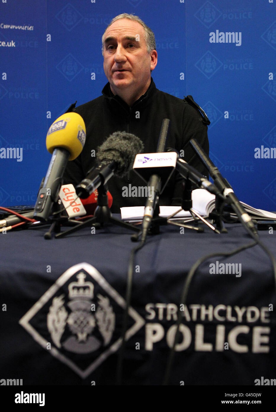 Chief Superintendent Ruaraidh Nicolson speaks to the media at Pitt ...