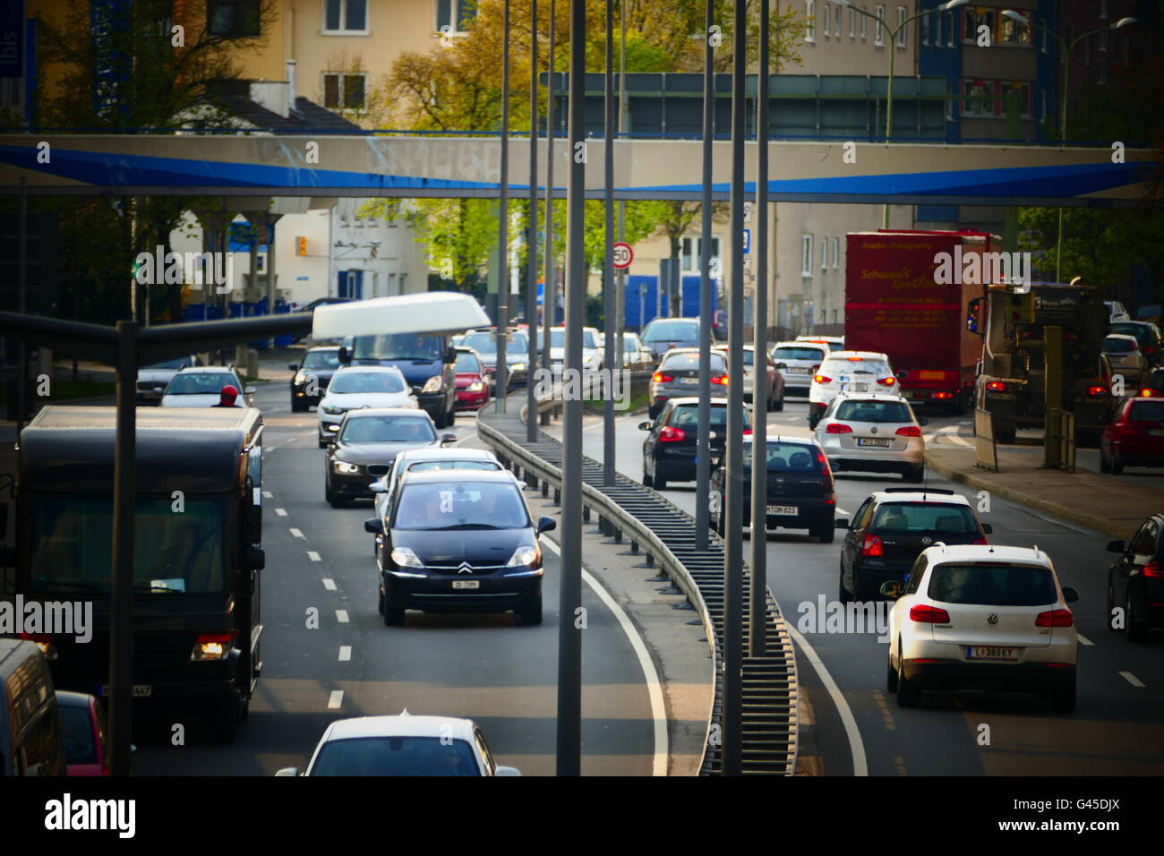 German motorway busy hi-res stock photography and images - Alamy