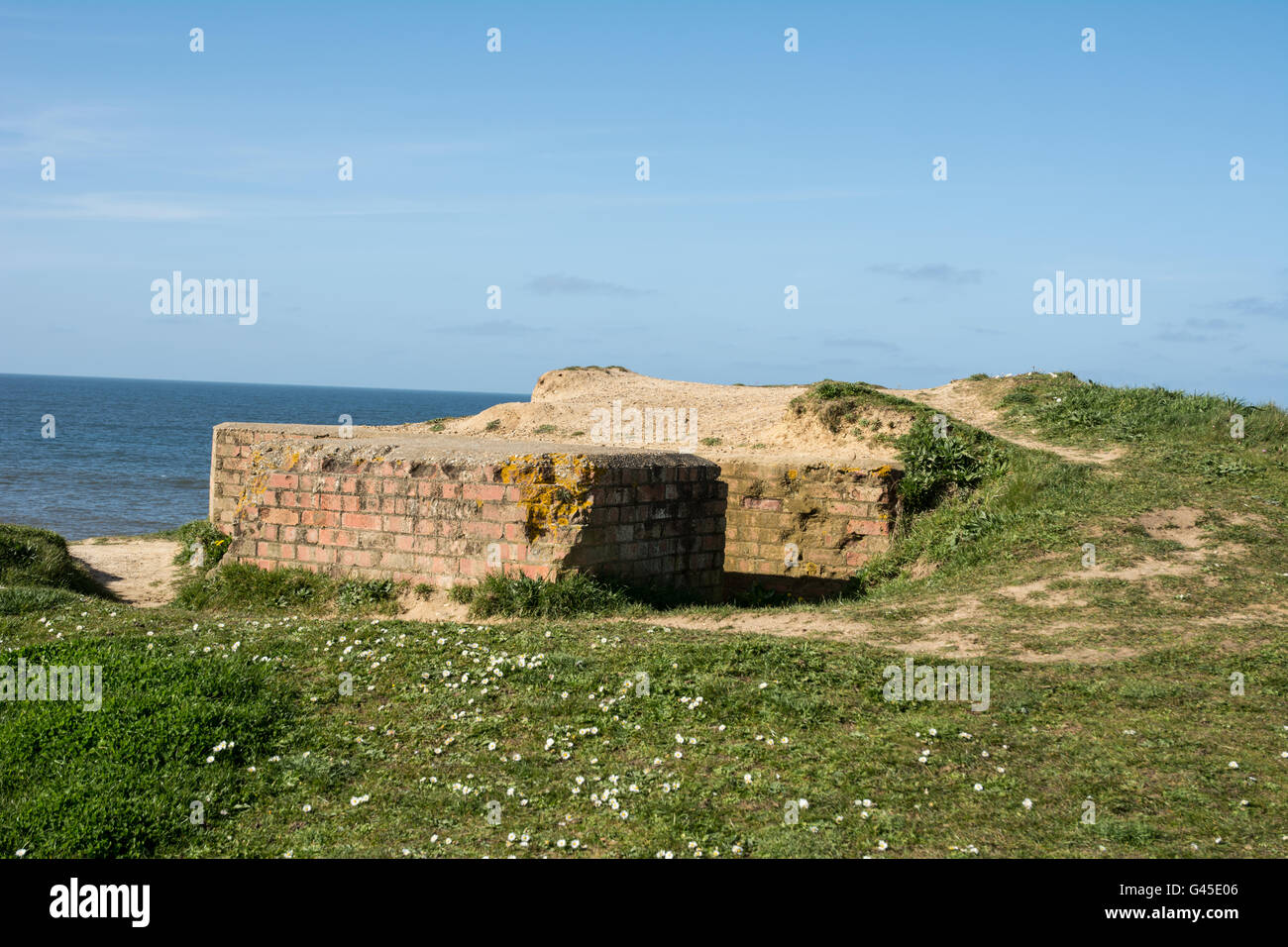 The View from the cliffs on Weybourne Beach, Norfolk Stock Photo - Alamy