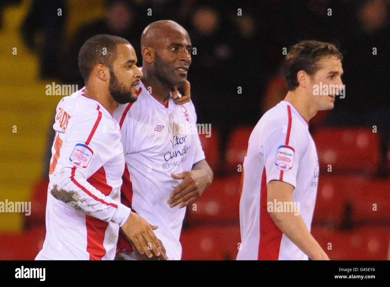Nottingham Forest's Dele Adebola celebrates after scoring the opening ...