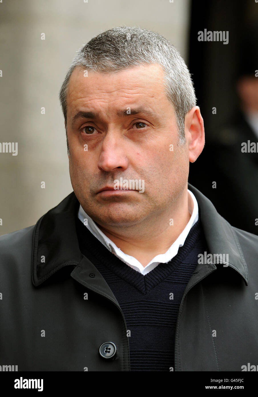 Garry Vian leaves the Old Bailey at the end of the Daniel Morgan murder ...