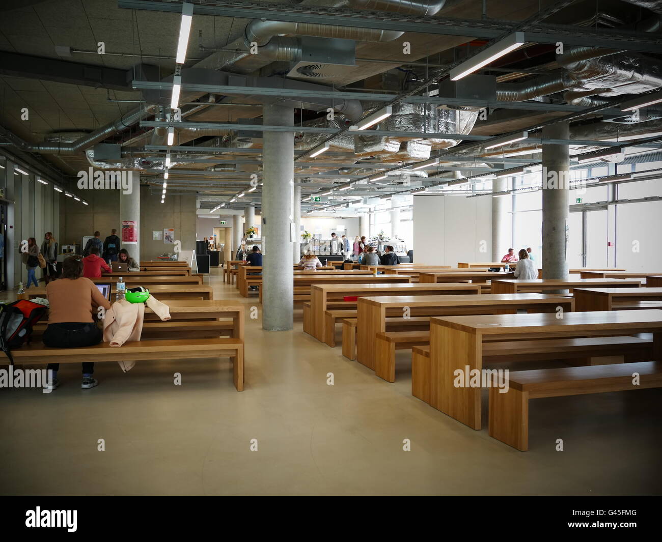 Europe Germany Hamburg Hafencity university mensa cantine Stock Photo ...