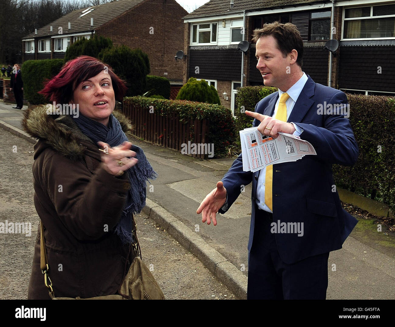 Nick Clegg visits Sheffield Stock Photo - Alamy