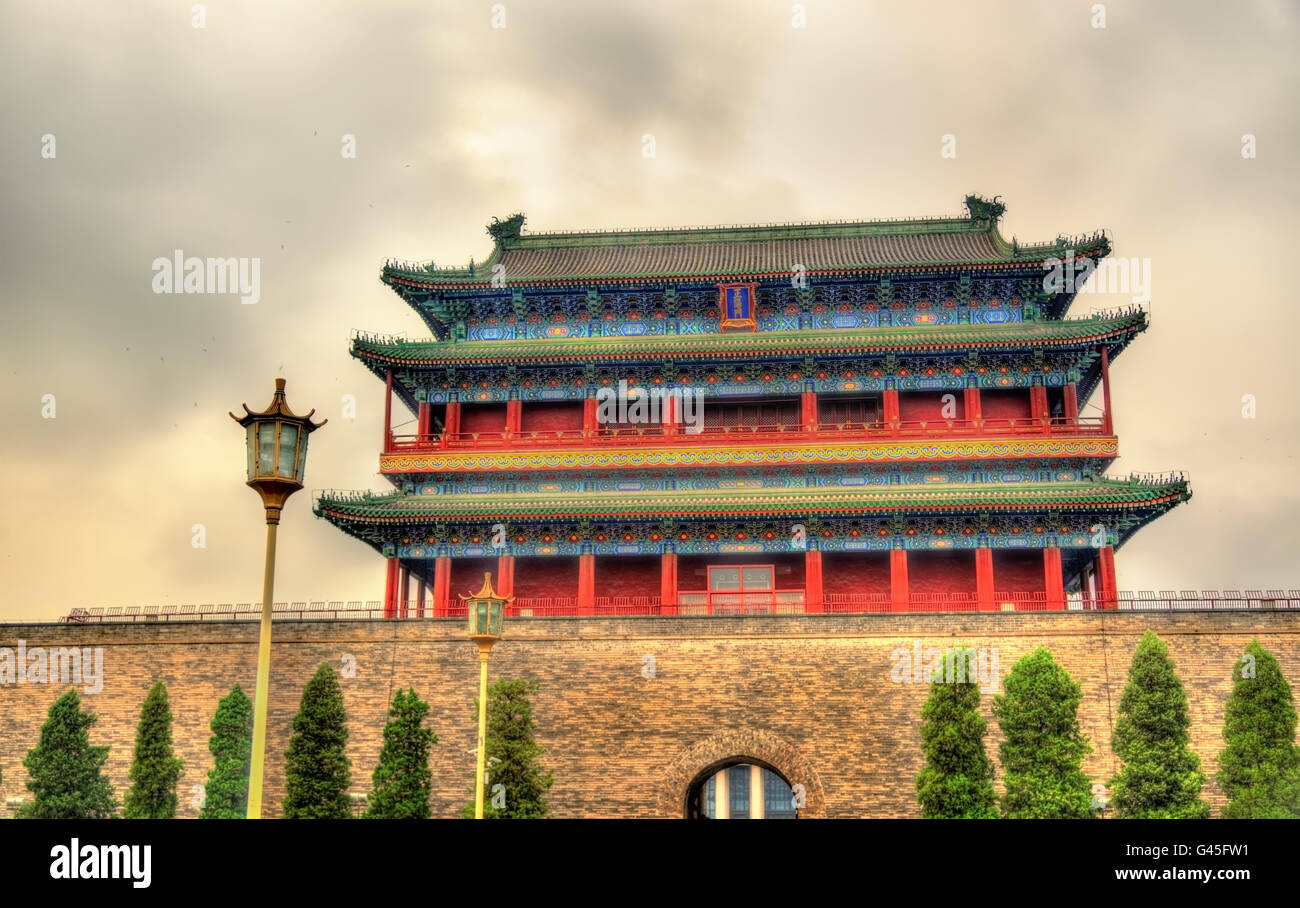 Zhengyangmen or Qianmen Gate in Beijing Stock Photo - Alamy