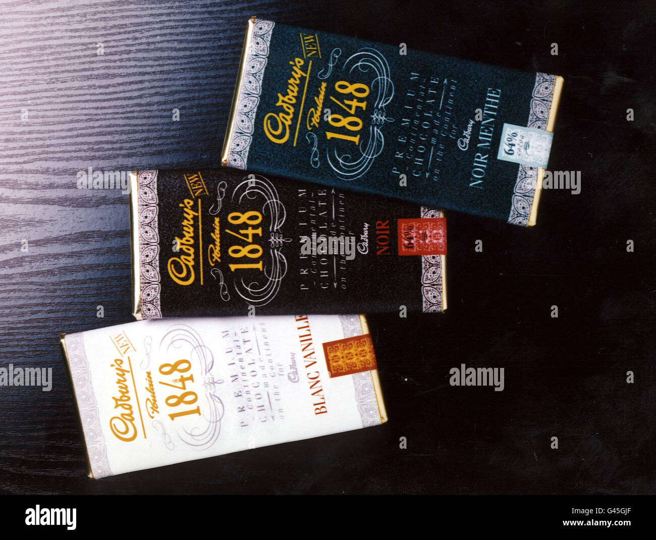 The three new 1848 chocolate bars launched by Cadbury's today ...