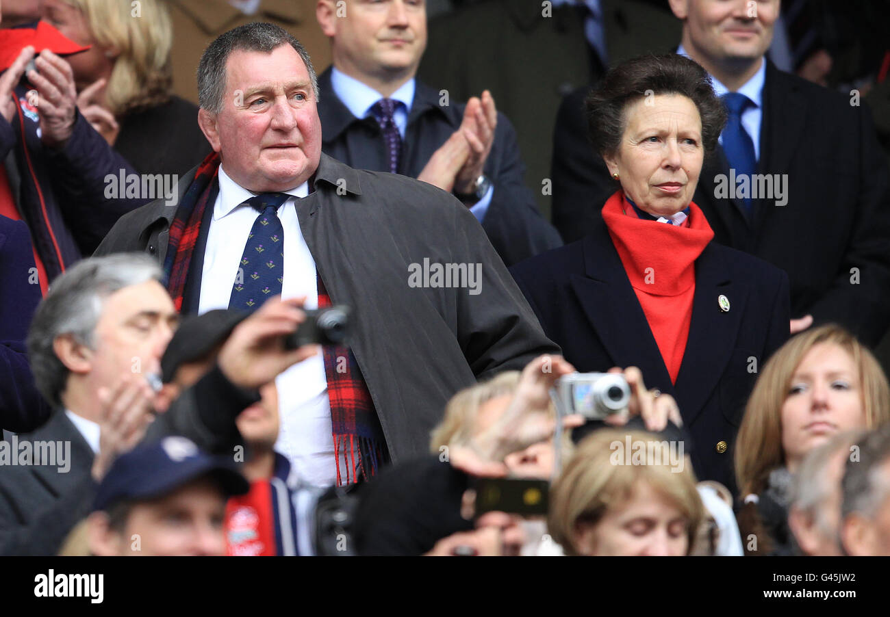 Princess anne rugby scotland v england hi-res stock photography and ...