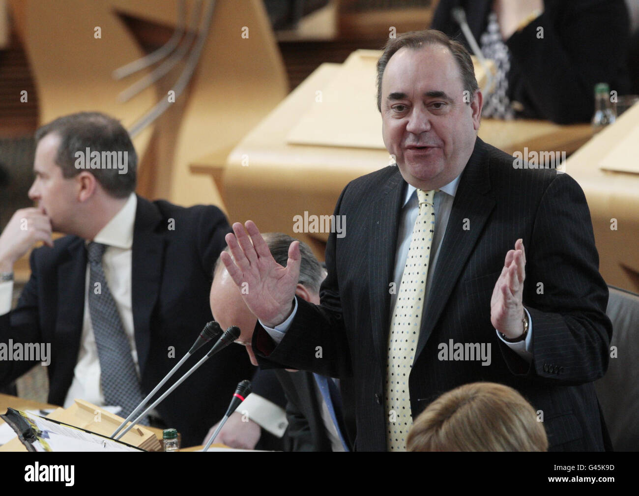 First Minister Alex Salmond during Question Time at the Scottish ...