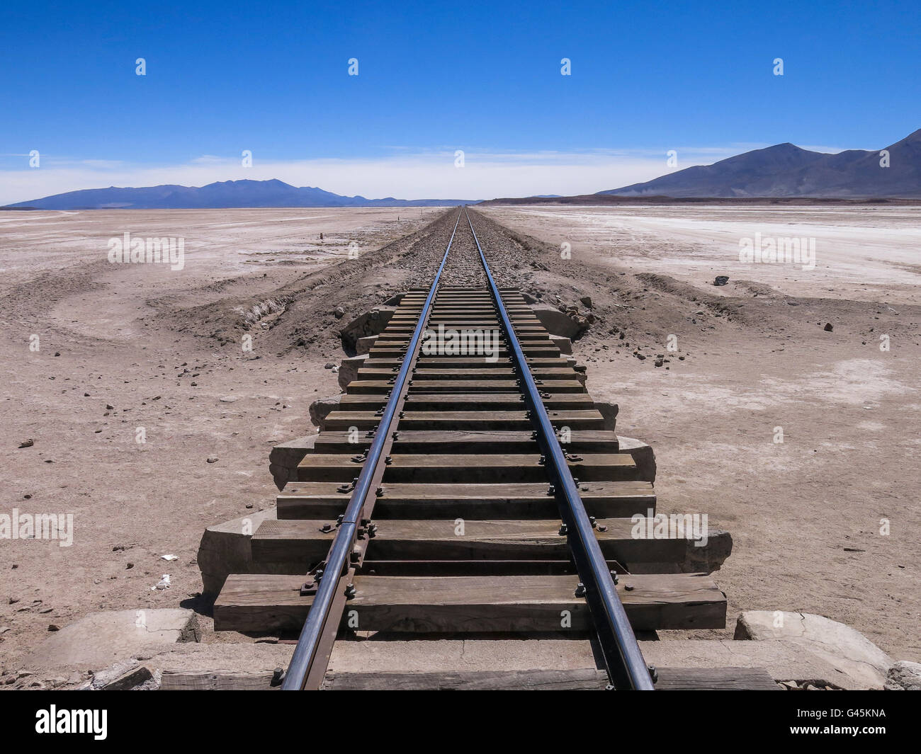 Railway Crossing The Desert High Resolution Stock Photography and ...