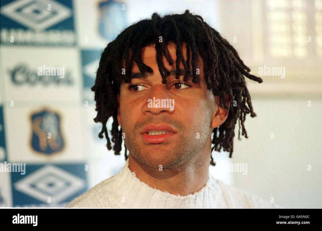 Chelsea coach Ruud Gullit during a news conference at the Chelsea ...
