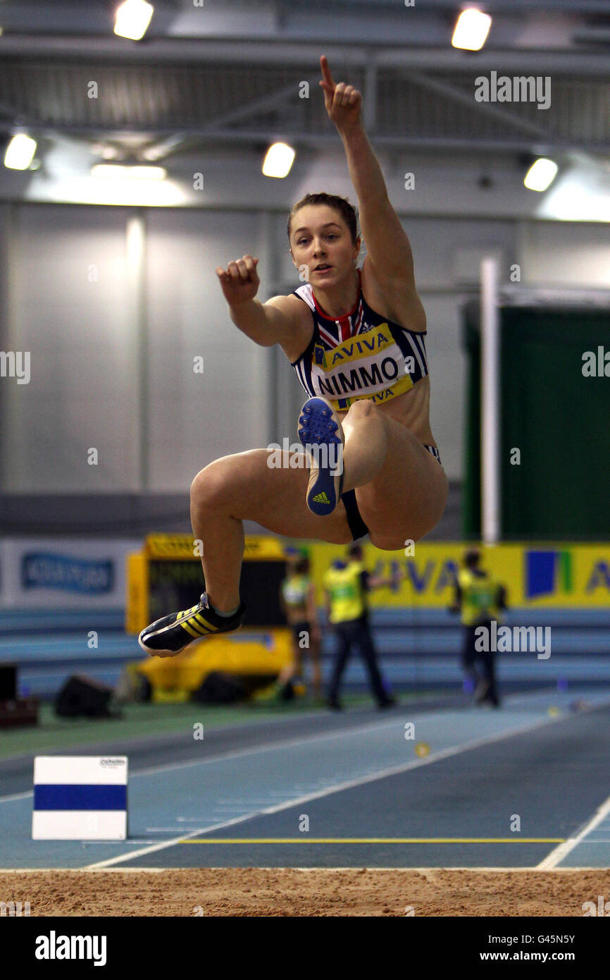 Jade nimmo in action during the womens long jump hi-res stock ...
