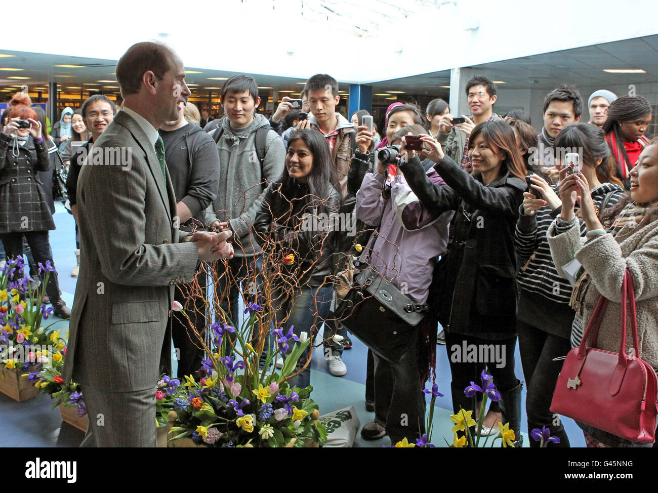 The Earl of Wessex opens Stirling University Library Stock Photo - Alamy