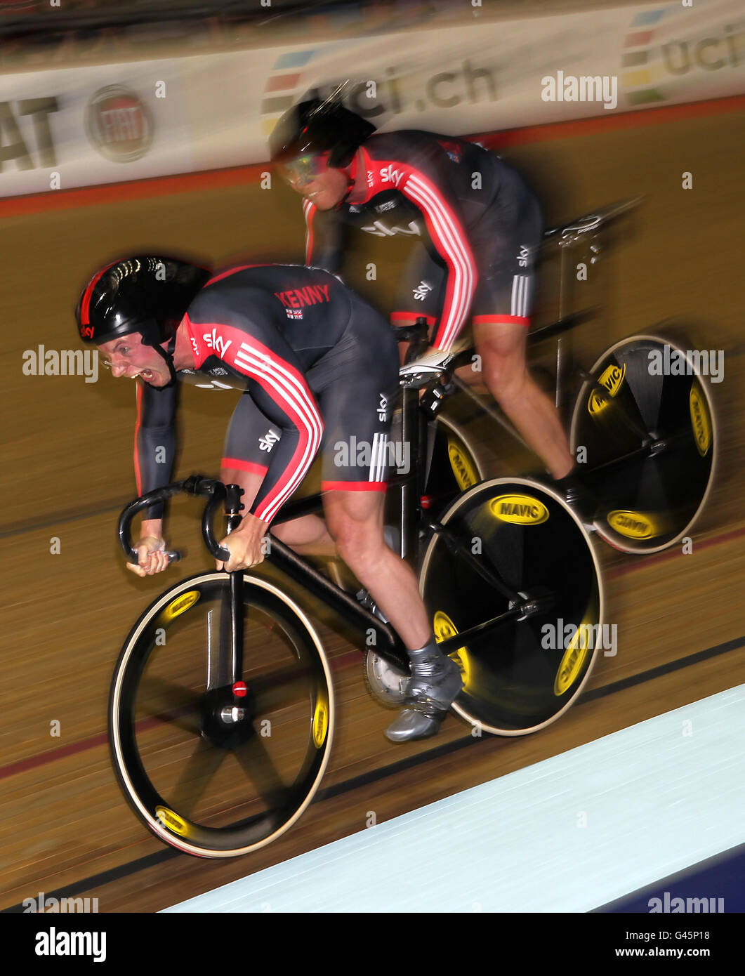 Cycling track world cup day three national cycling centre hi-res stock ...