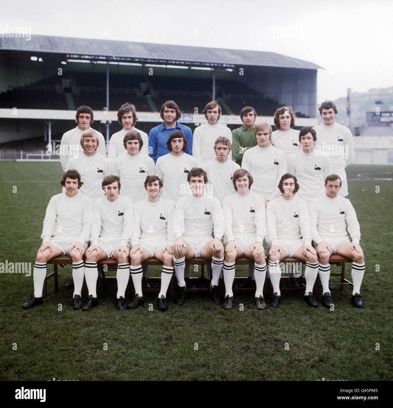 Swansea City Team Group. (l-r top) Geoff Thomas, Brian Evans, Tony ...