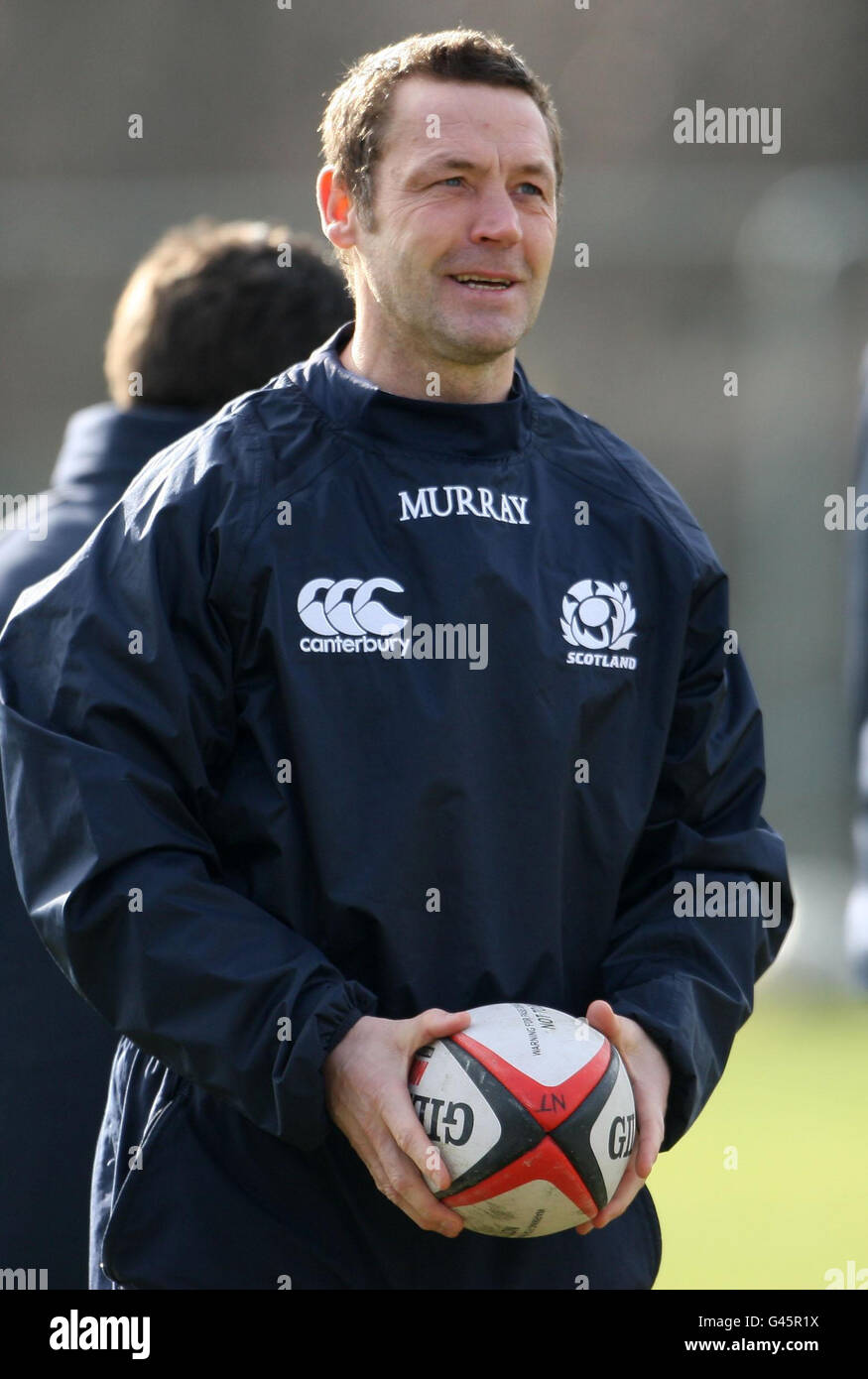 Scotland's Graham Steadman during the Scotland training session at ...