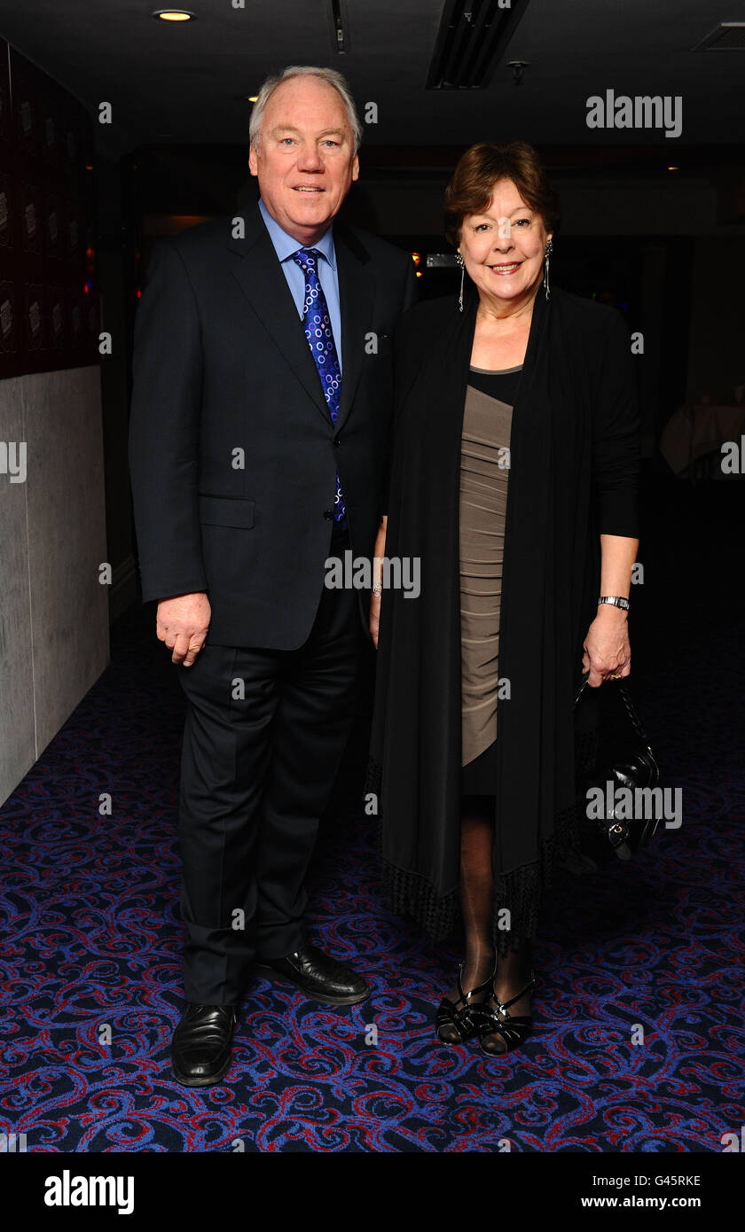 Peter Sissons and guest arrive for the TRIC (Television and Radio ...