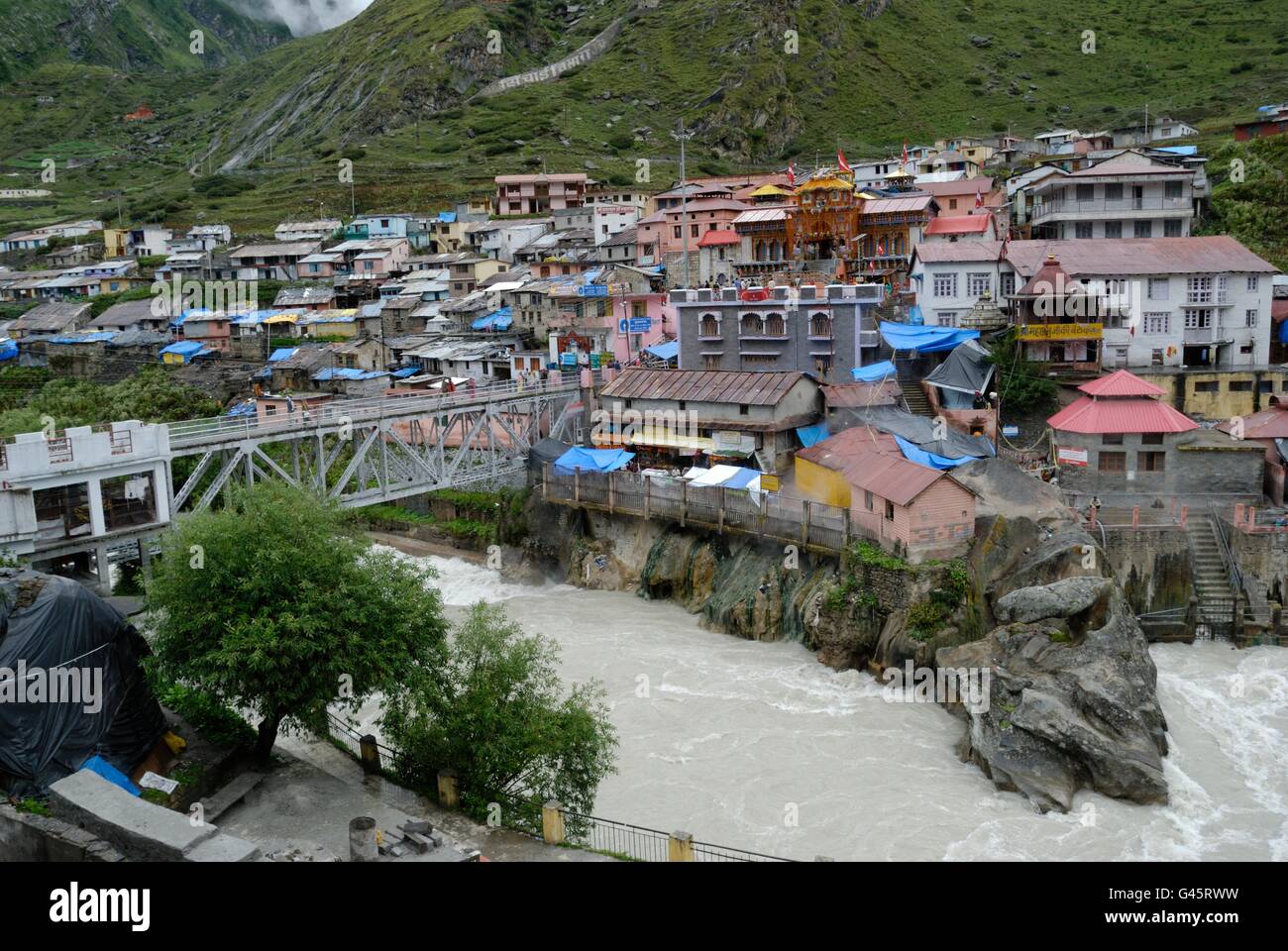 Lord vishnu badrinath temple hi-res stock photography and images - Alamy