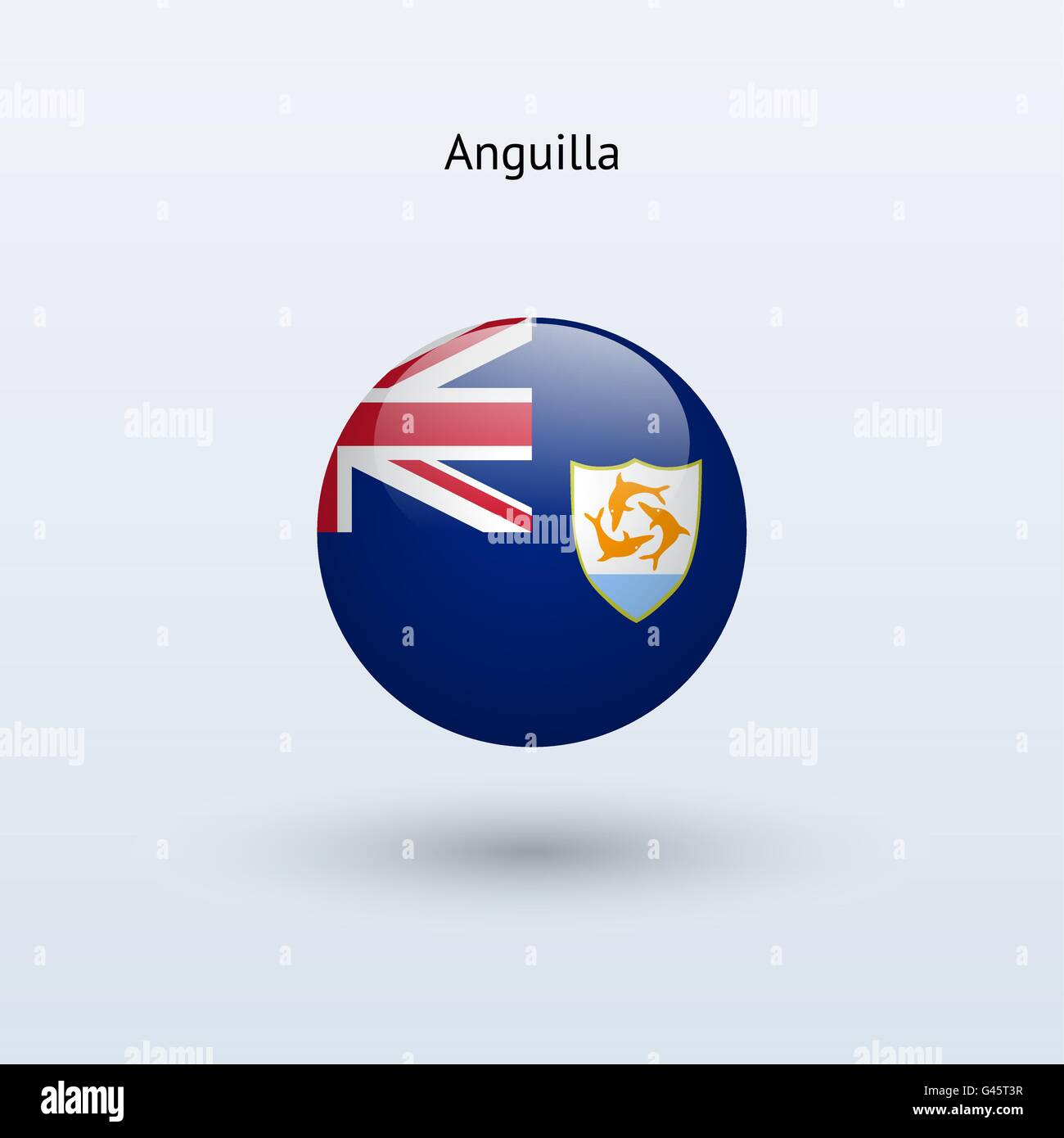 National flag of anguilla Stock Vector Images - Alamy