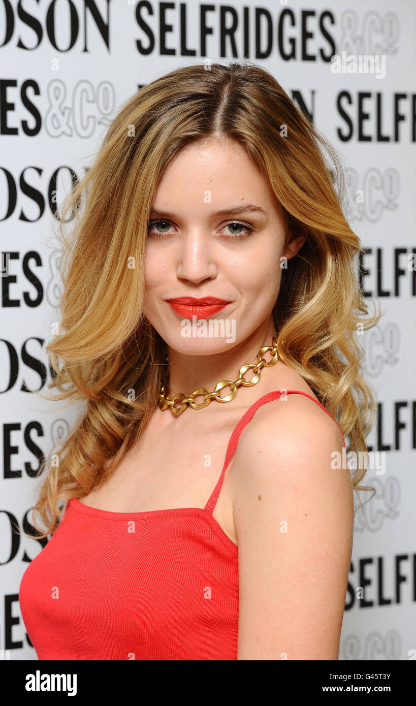 Georgia May Jagger at Selfridges, London, to launch her new range of ...