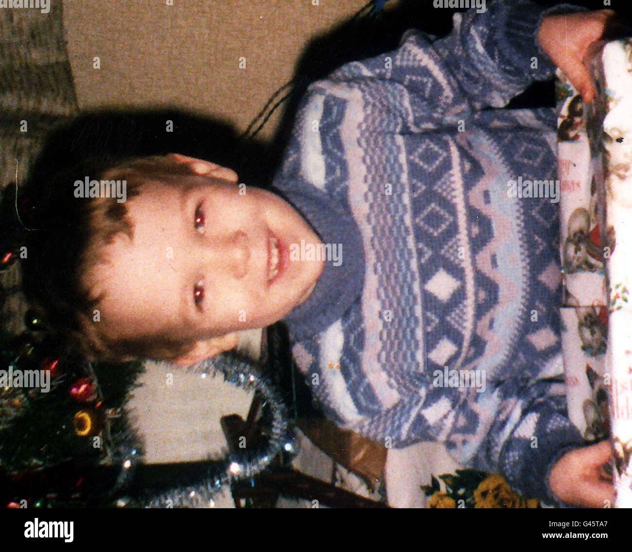 Collect picture of Peter Sinclair (AGED THREE), who today (Thur) fell ...
