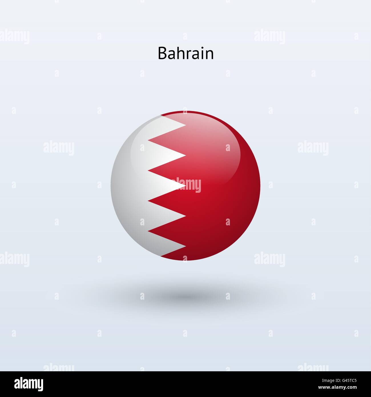 Bahrain round flag. Vector illustration Stock Vector Image & Art - Alamy