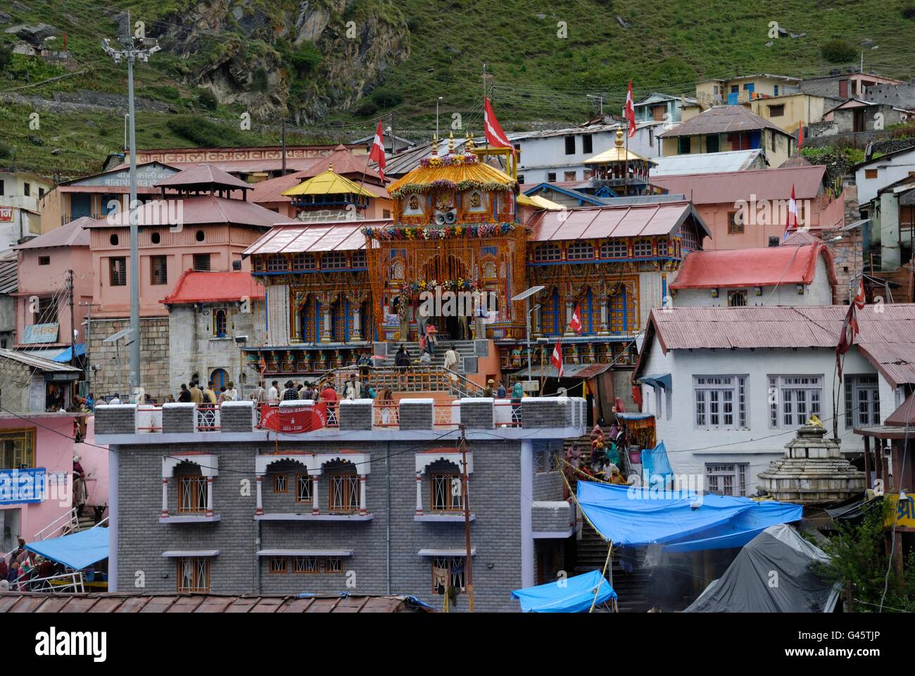 Lord vishnu badrinath temple hi-res stock photography and images - Alamy