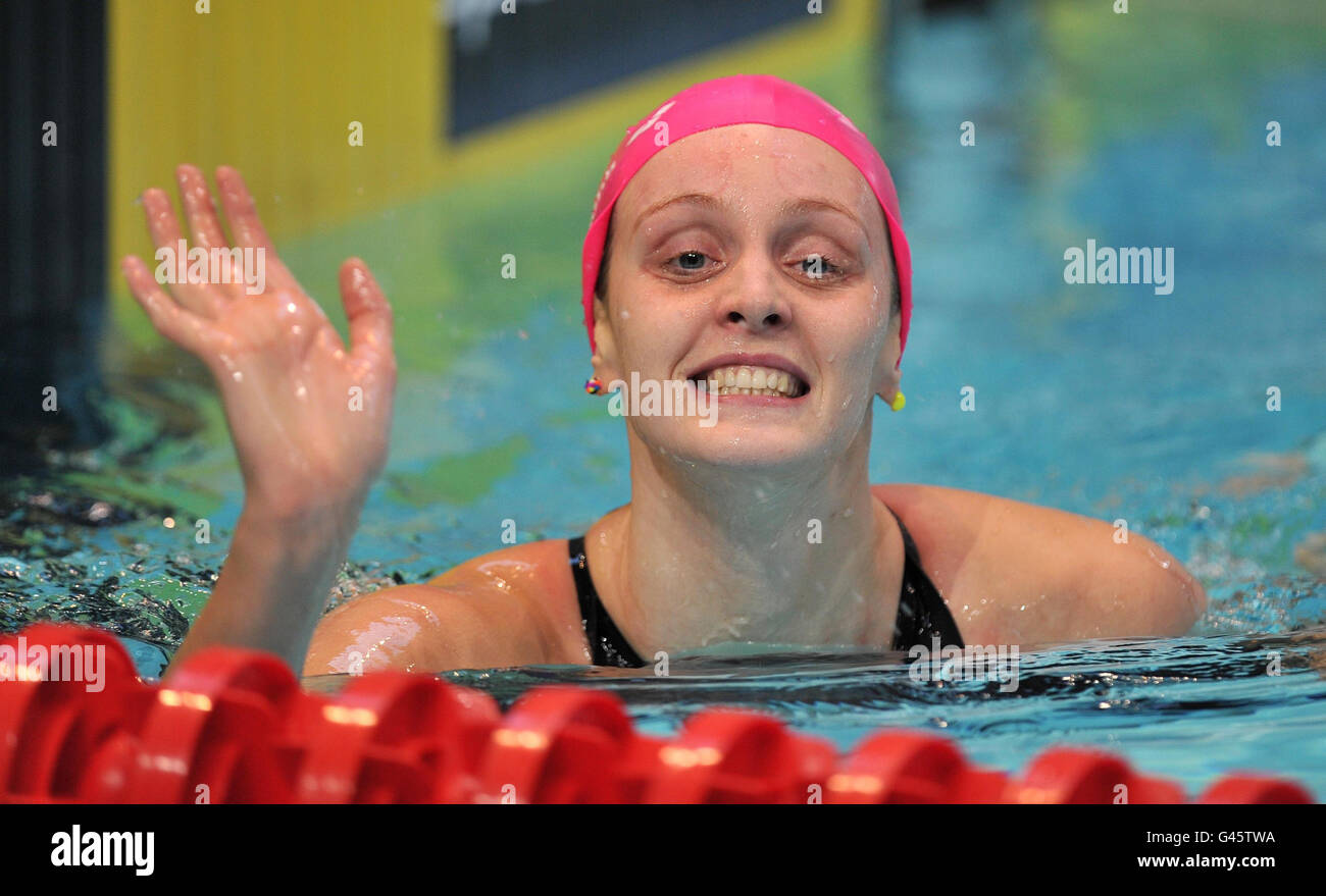 Francesca Halsall after winning her heat of the Womens 50m Freestyle ...