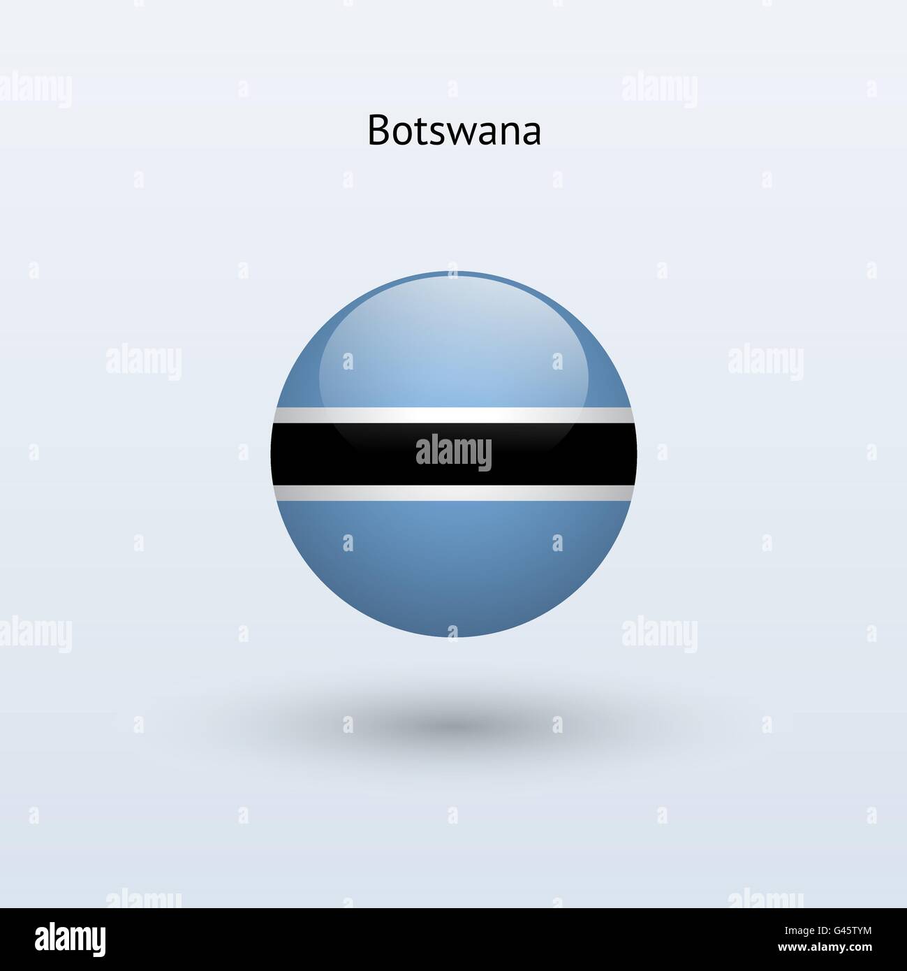 Botswana flag waving Stock Vector Images - Alamy