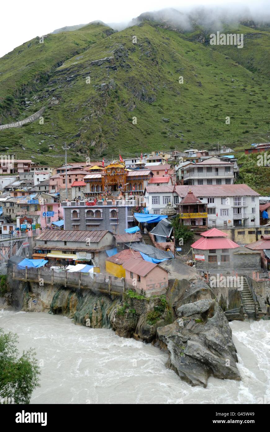 Lord vishnu badrinath temple hi-res stock photography and images - Alamy