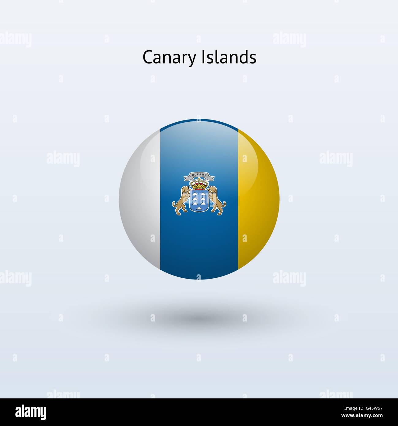 Flag canary islands Stock Vector Images - Alamy
