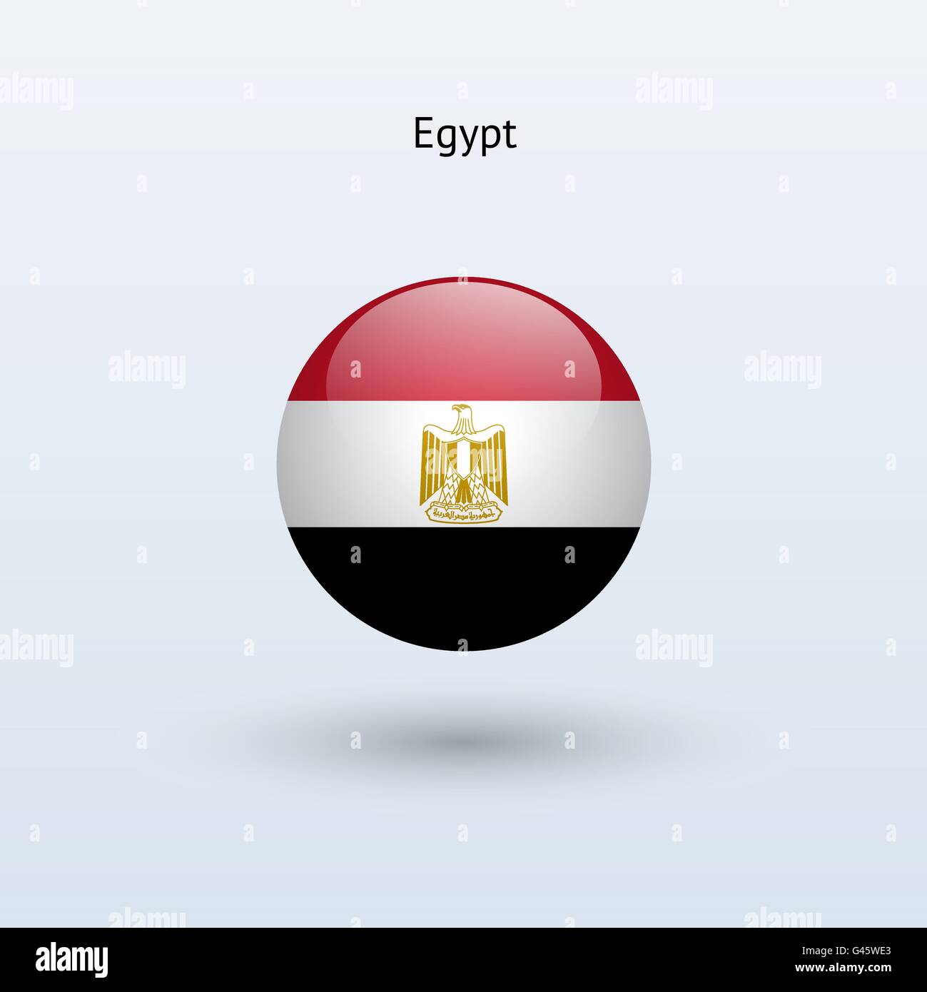 Egypt round flag. Vector illustration Stock Vector Image & Art - Alamy