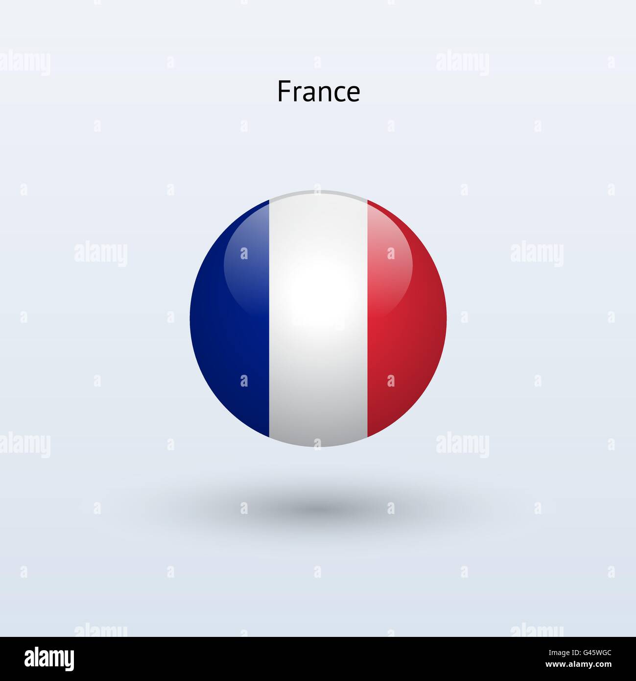 France round flag. Vector illustration Stock Vector Image & Art - Alamy