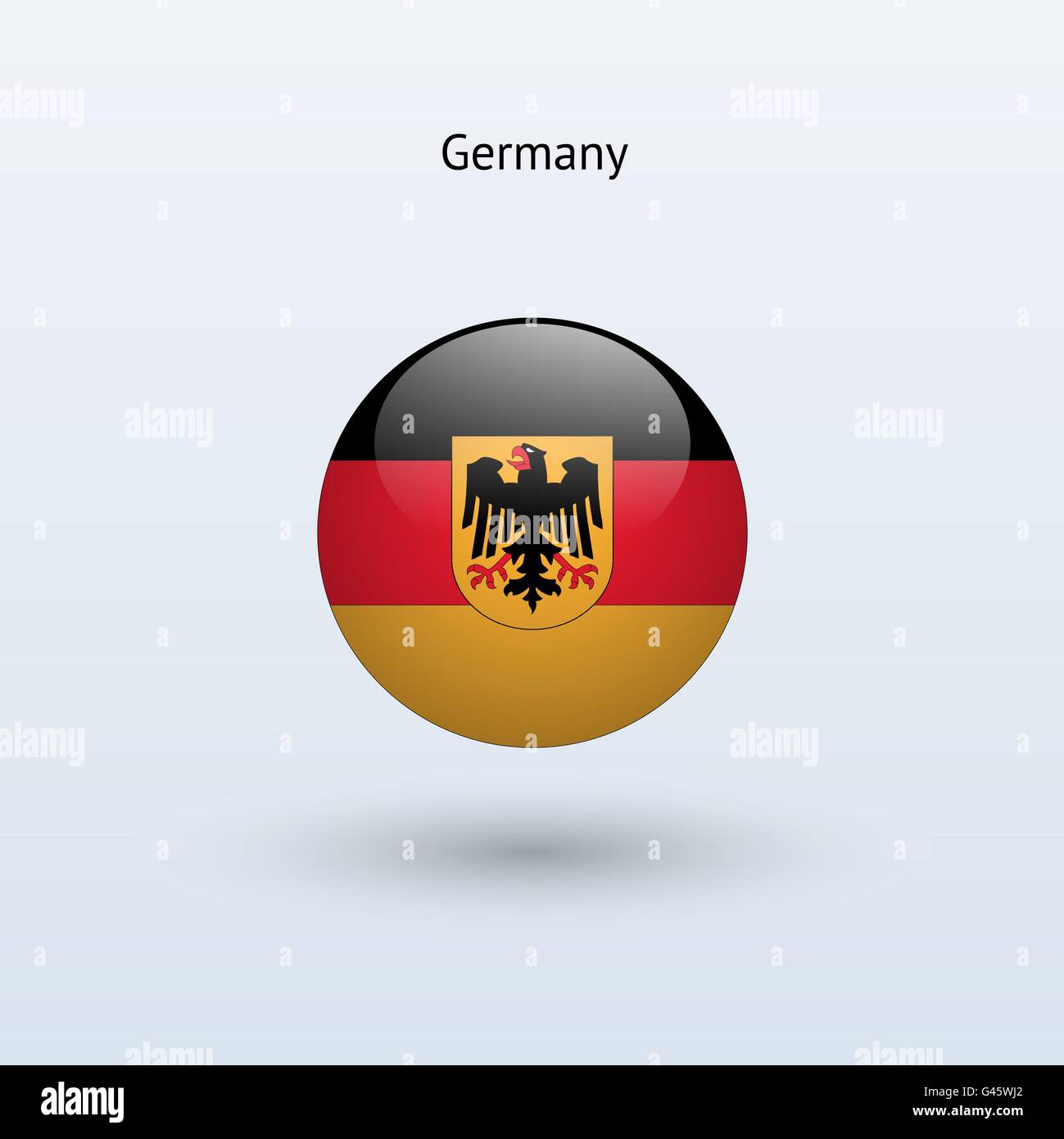 Germany round flag. Vector illustration Stock Vector Image & Art - Alamy
