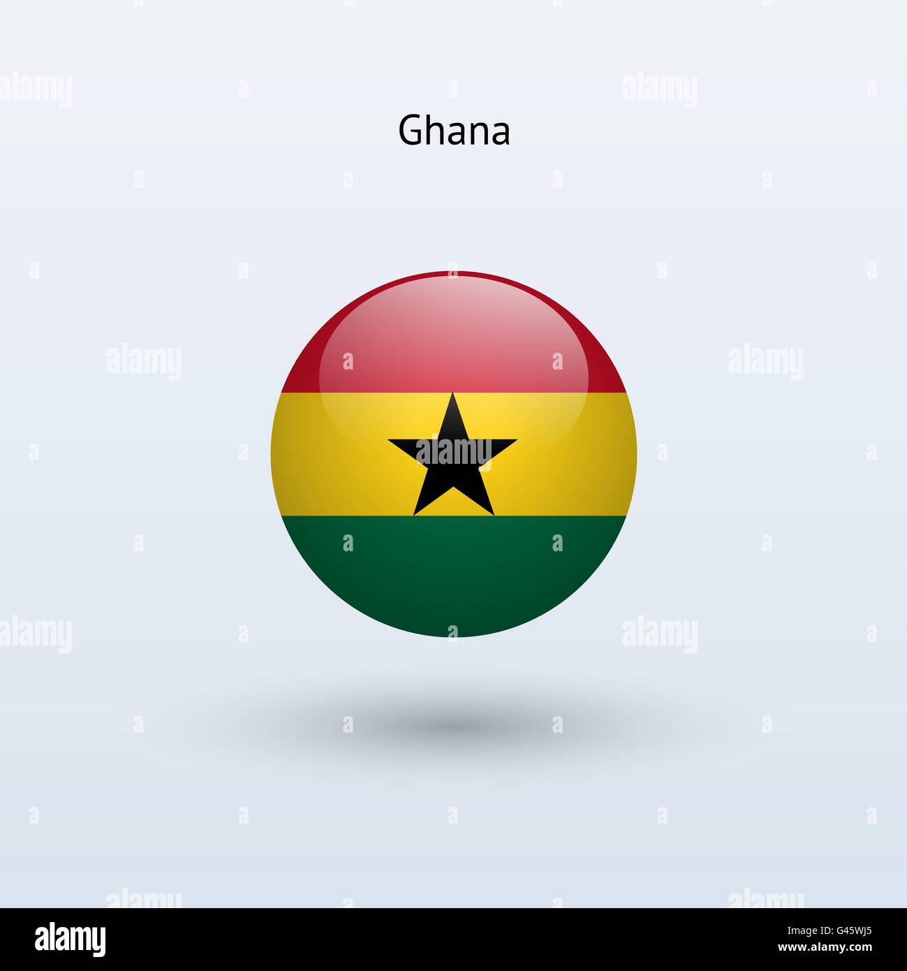 Ghana flag waving Stock Vector Images - Alamy