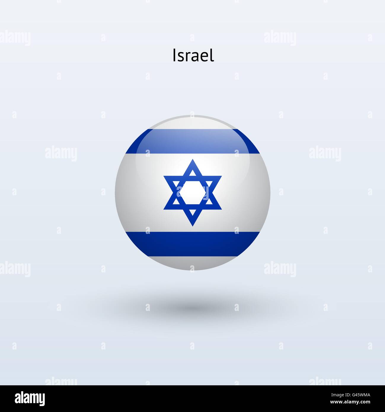 Israel round flag. Vector illustration Stock Vector Image & Art - Alamy