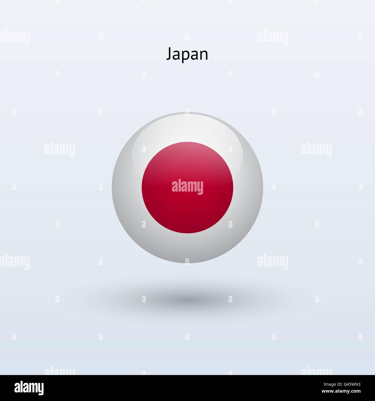 Japan round flag. Vector illustration Stock Vector Image & Art - Alamy