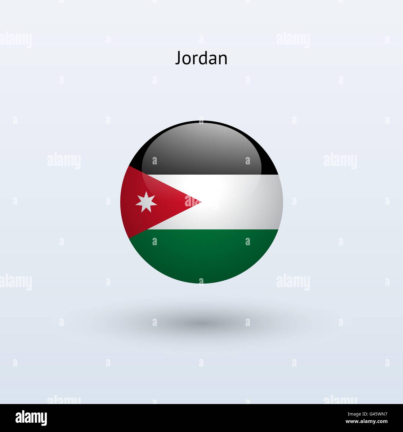 Jordan country flag circle Stock Vector Images - Alamy