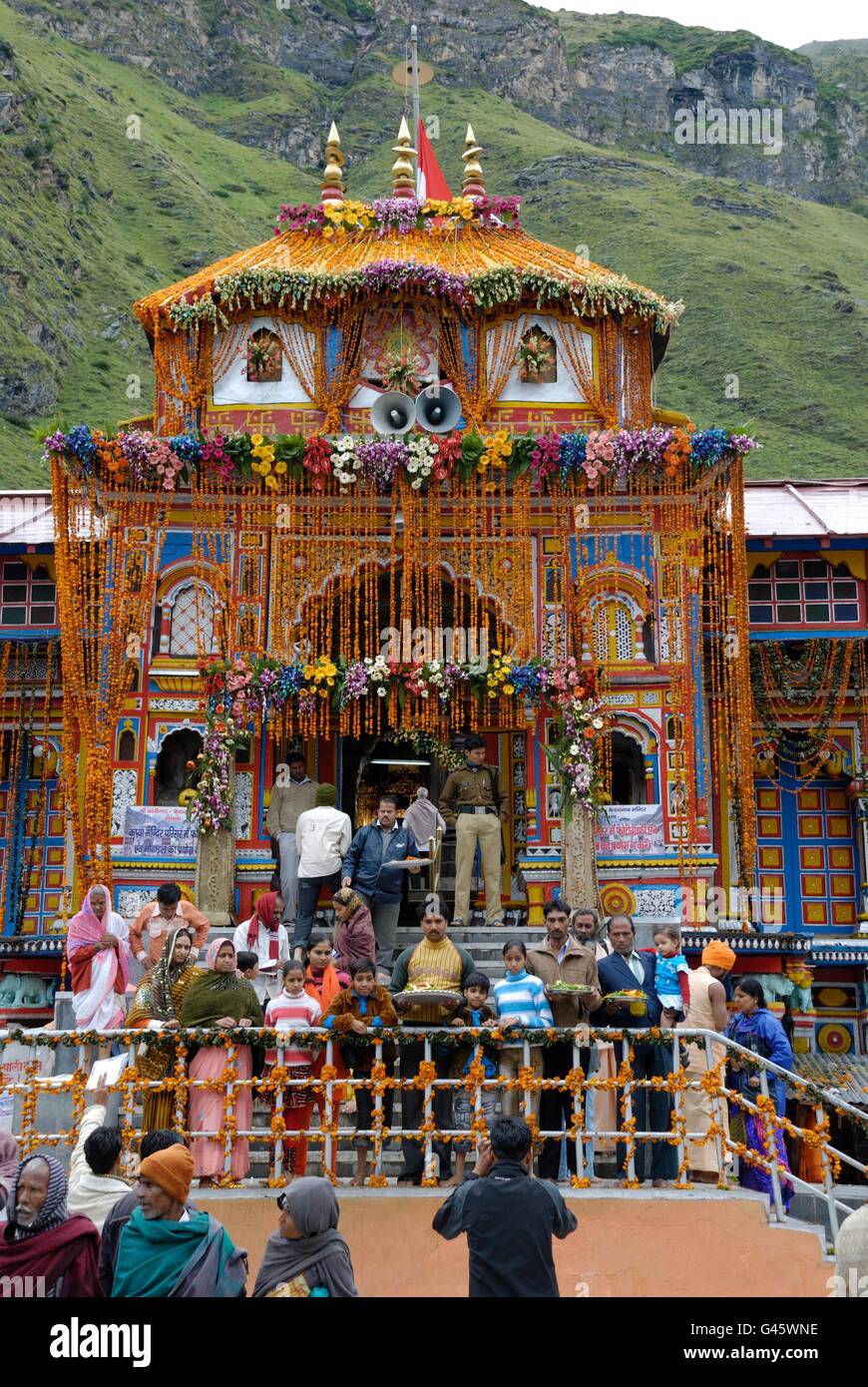 Lord vishnu badrinath temple hi-res stock photography and images - Alamy